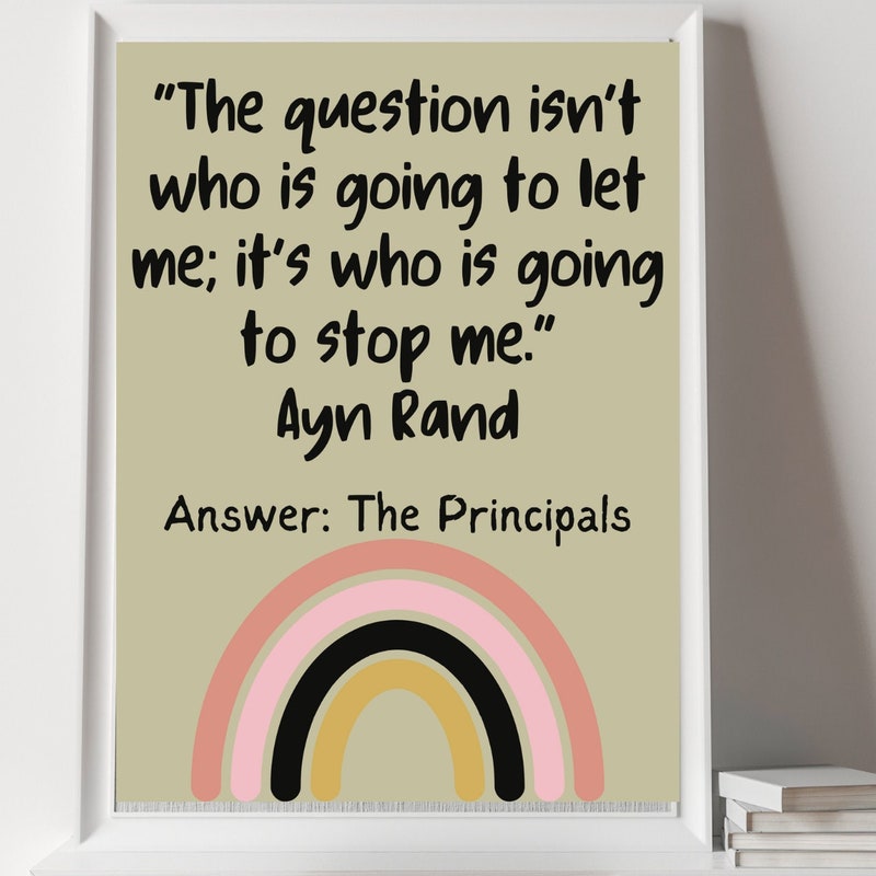 Ayn Rand Quote Etsy