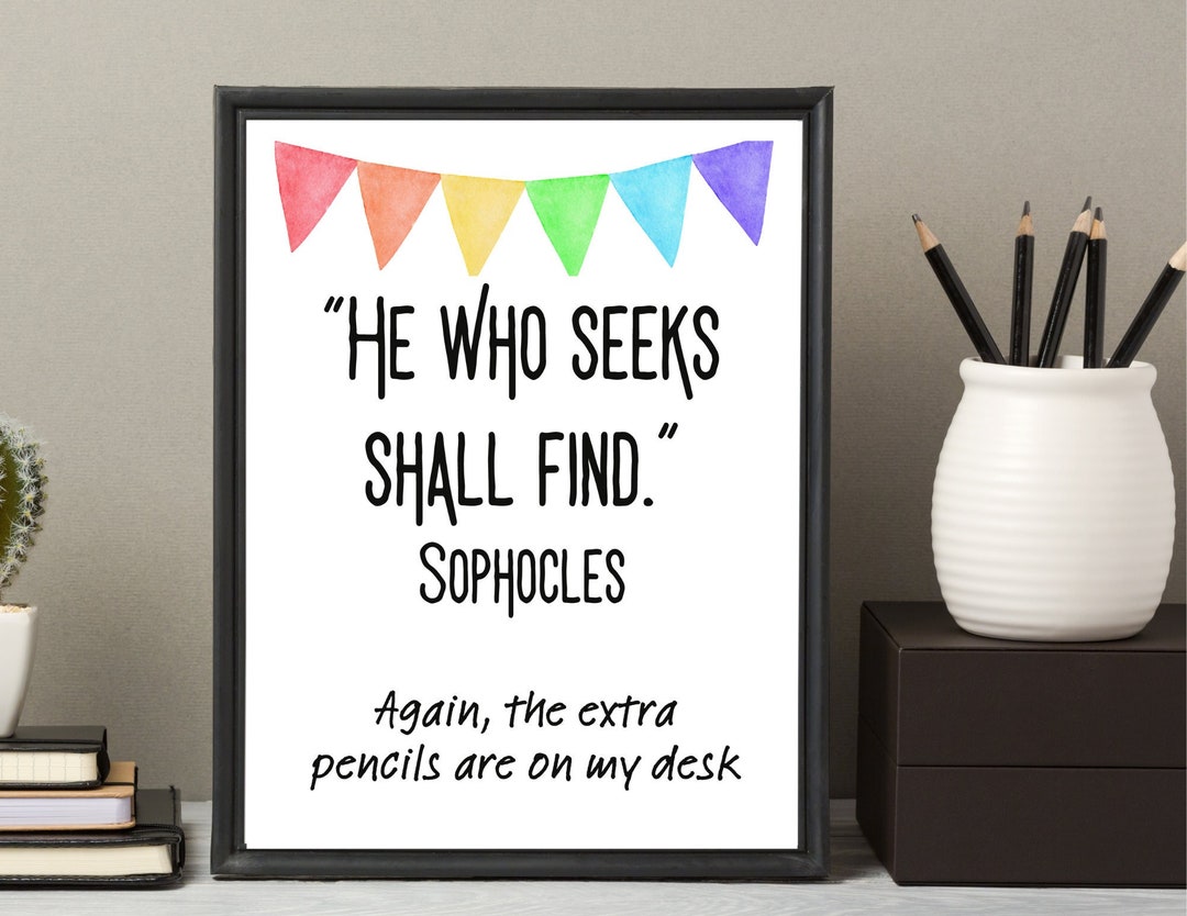 Classroom Decor. Funny Quotes From Authors. Digital Download. Teachers ...
