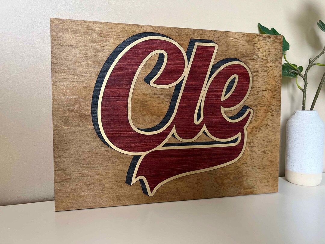 Cleveland Wall Art - Home Decor, CLE Swash Sign, Cleveland Basketball ...