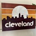 Cleveland Wall Art - Home Decor, Cleveland Sunset Sign, Cleveland ...