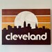 Cleveland Wall Art - Home Decor, Cleveland Sunset Sign, Cleveland ...
