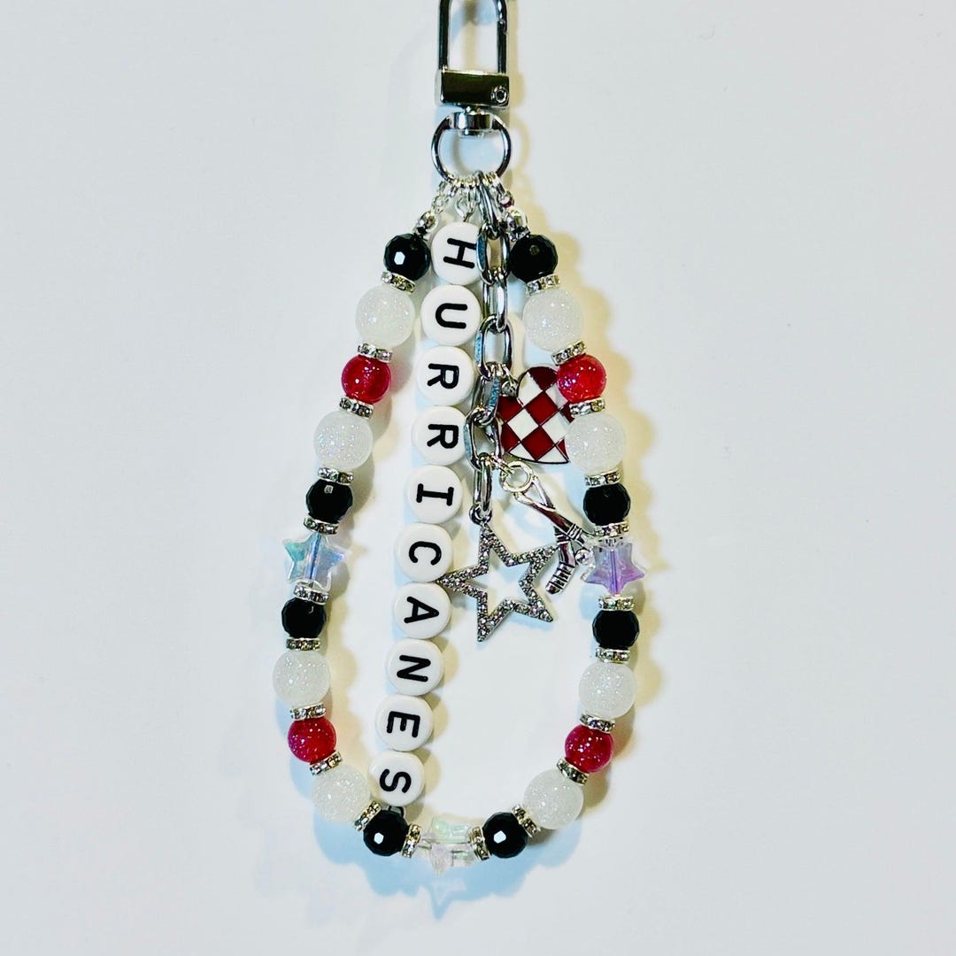 Hockey Team Bag Charm – Oilers, Stars, Hurricanes, Blues, Custom Sports ...
