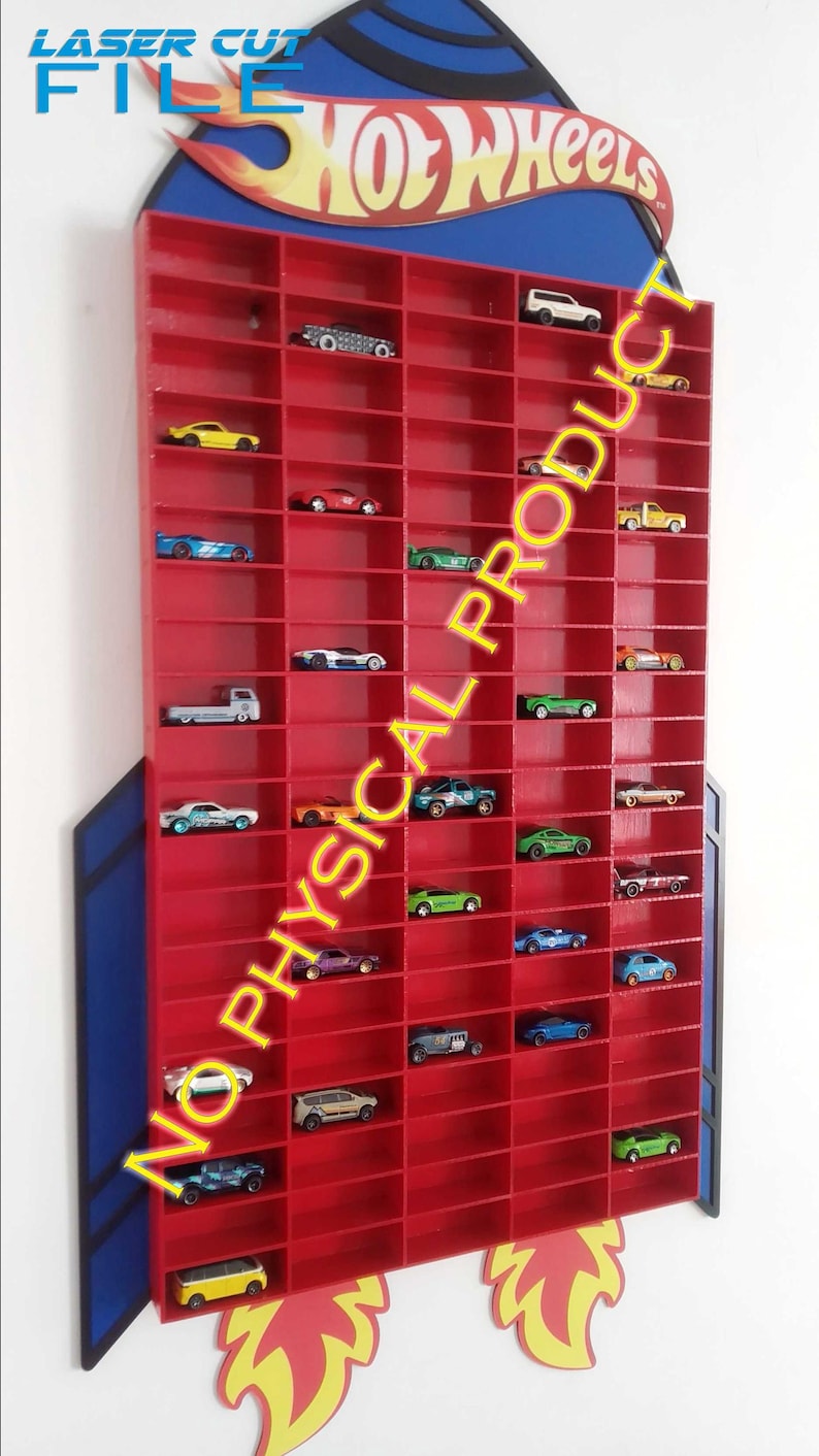 DIGITAL FILE of Toy Car Storage Shelf for 1:64 Scale, Instant Download ...