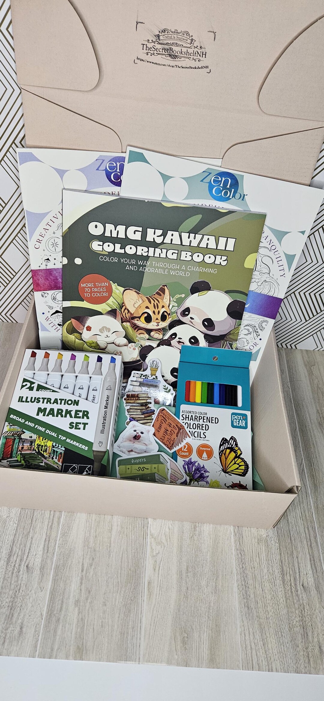 Adult Coloring Box: Mythical, Kawaii, Celestial - Etsy