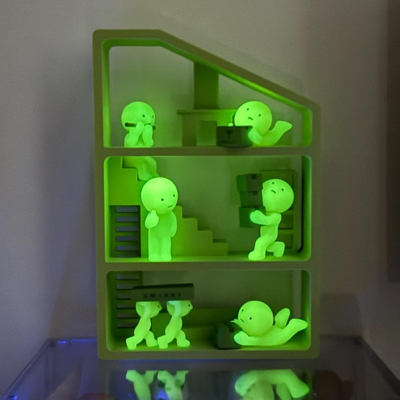 Smiski House Display Shelf Desk Organizer Fireplace Edition - Etsy