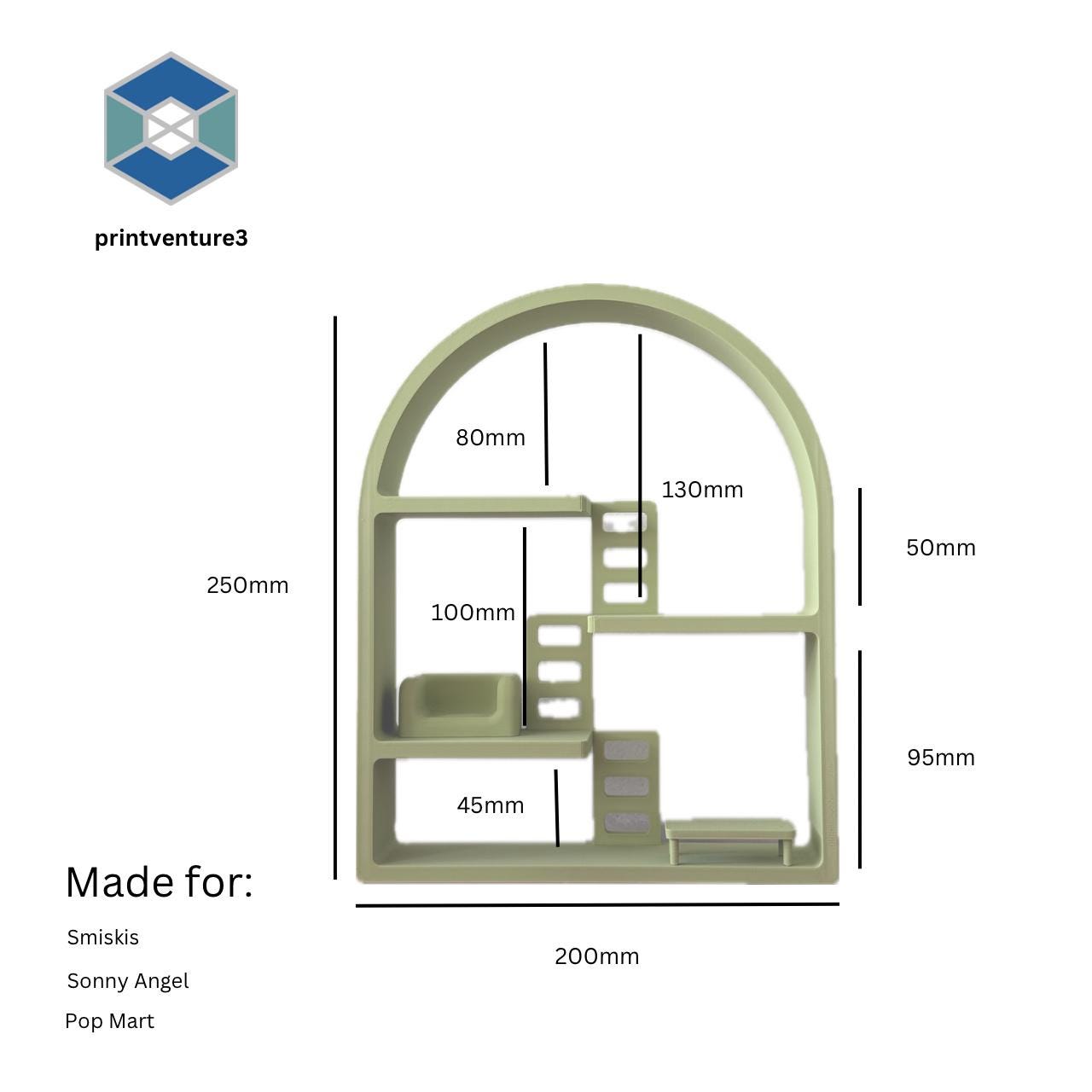 Smiski House Display Shelf Desk Organizer Arch Edition Trinket - Etsy