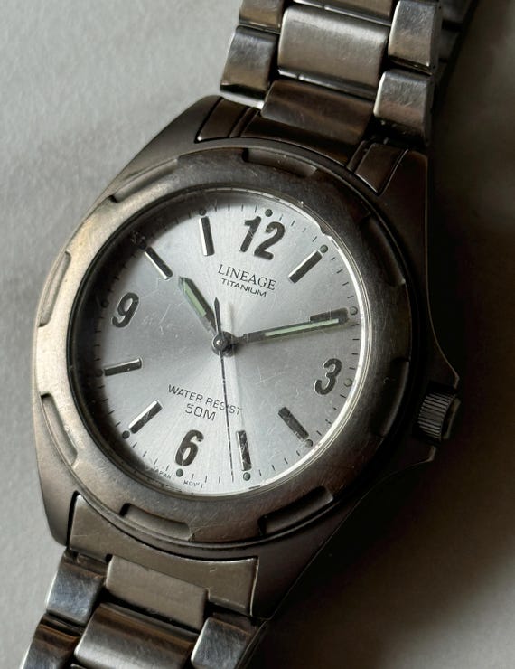 Vintage Casio Lineage Titanium LIN-108 Watch / Workin… - Gem