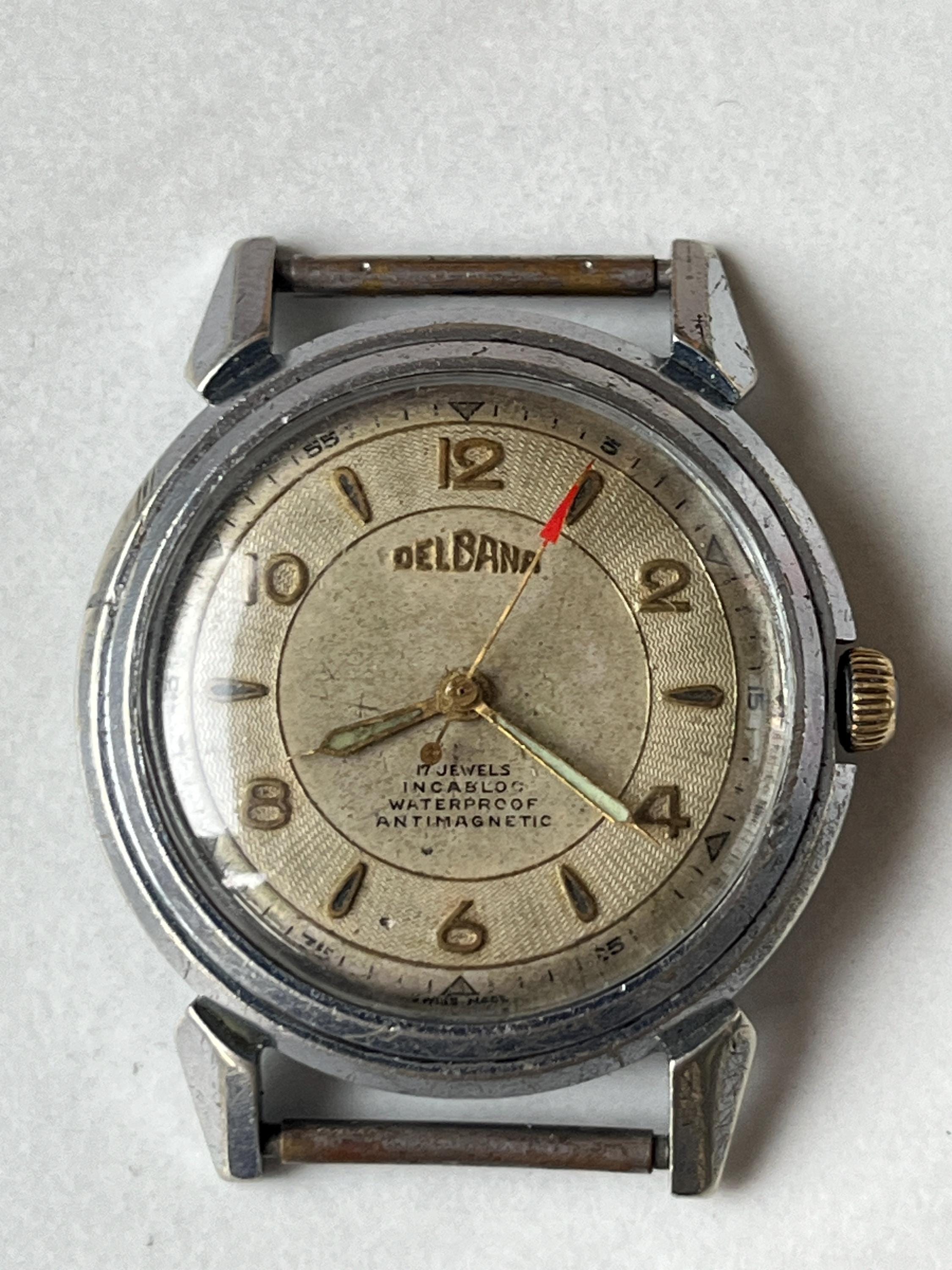 1950's Vintage Swiss DELBANA Wrist Watch / 17 J. - Etsy
