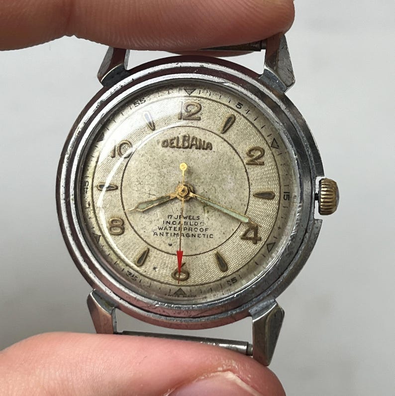1950's Vintage Swiss DELBANA Wrist Watch / 17 J. - Etsy
