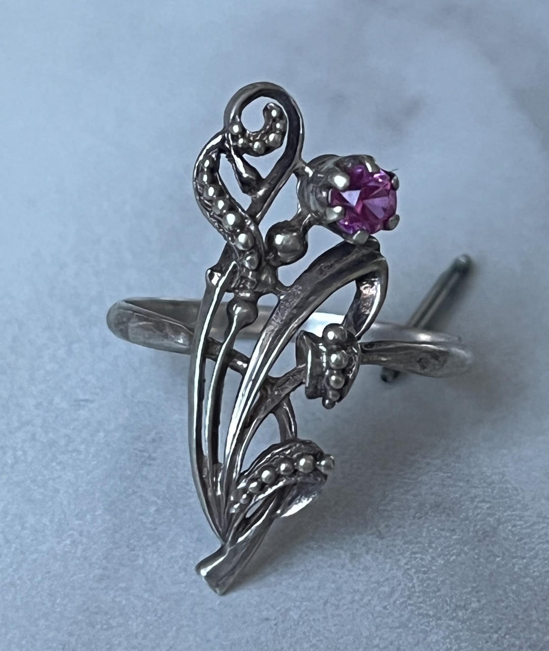 Vintage Russian / Soviet Sterling Silver 925 Ring USSR Women's Jewelry ...