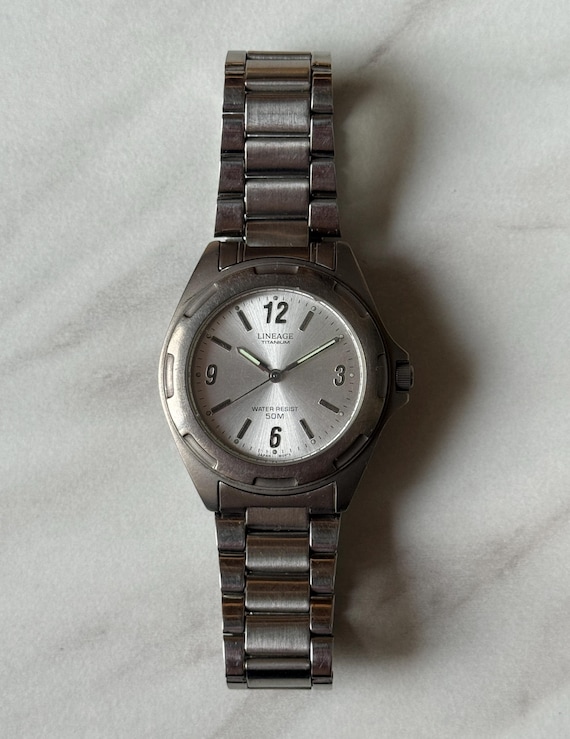 Vintage Casio Lineage Titanium LIN-108 Watch / Workin… - Gem