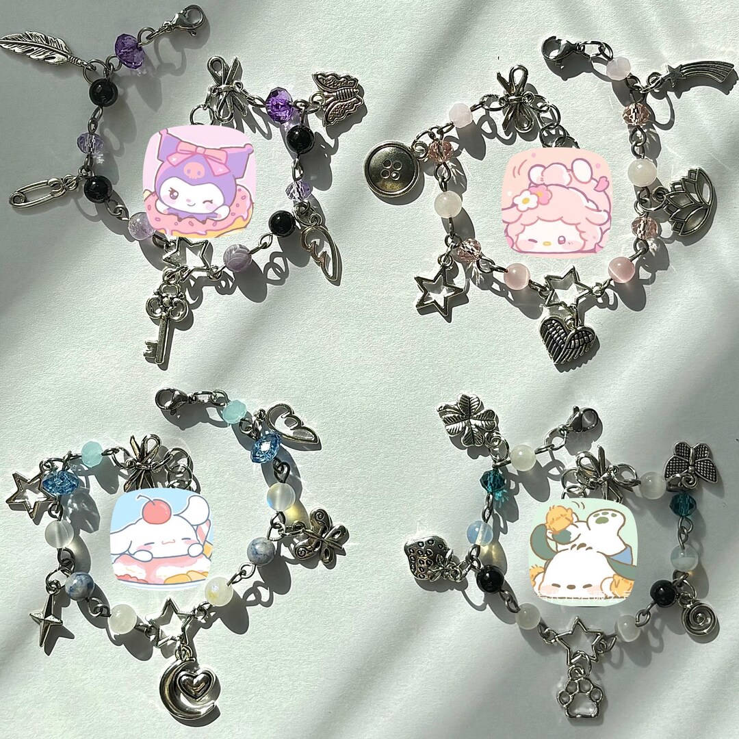 Inspired Sanrio Character Bracelets / Gifts for Her / Whimsical Charms ...