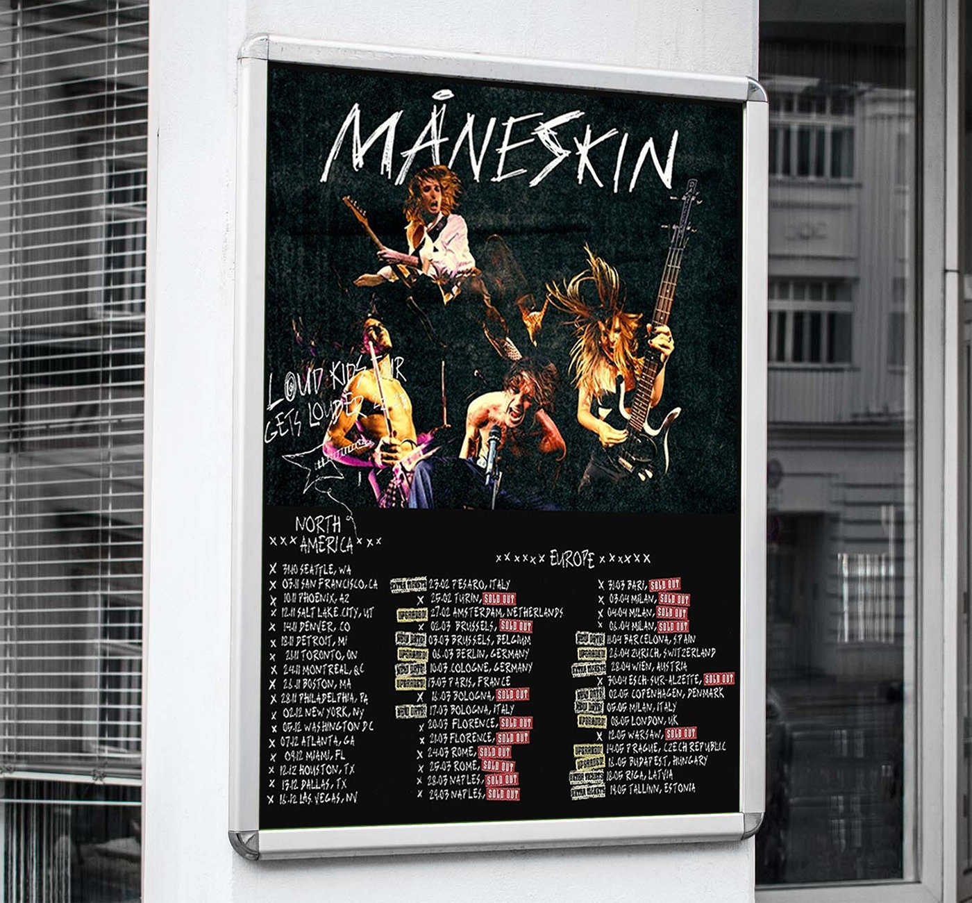 Maneskin Band Tour 2023 Poster sold by Nine | SKU 41197189 | 55% OFF ...