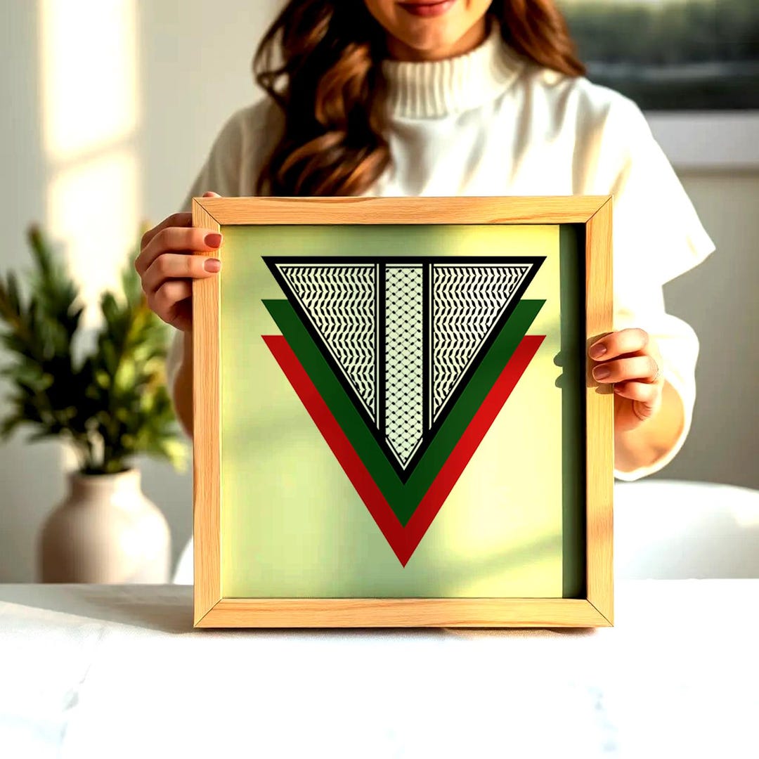 Authentic Keffiyeh Pattern Digital Art Beautiful Palestinian Flag ...