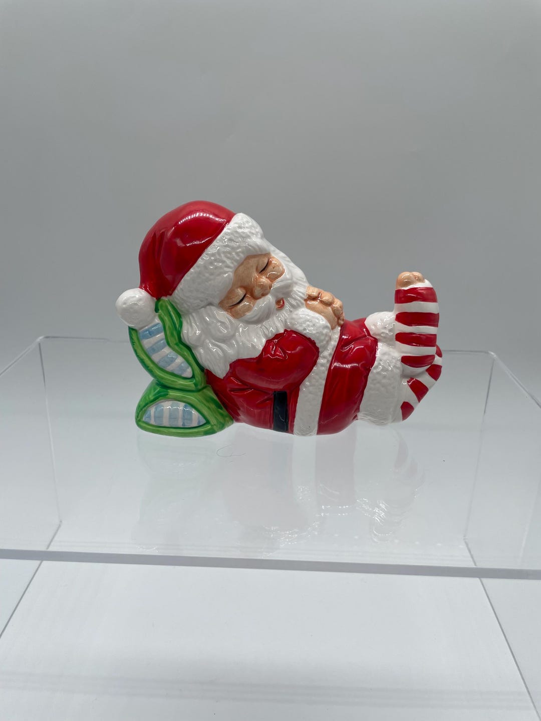 Vintage, Enesco Sleeping Santa, Coin Bank, With Original Sticker, 1980s ...