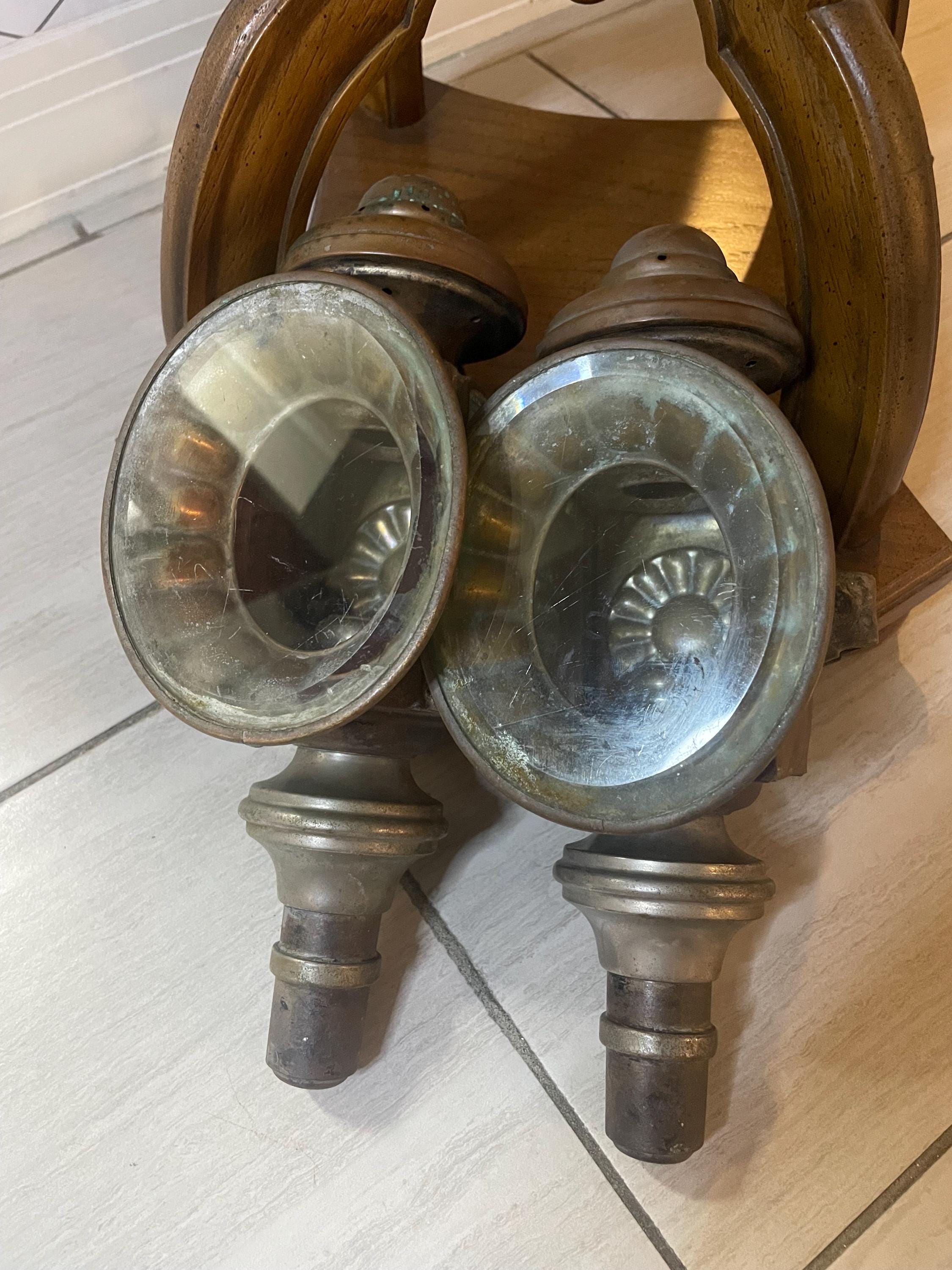 Rare Victorian Carriage Lamps: 1800s Metal Brass and Beveled Glass - Etsy