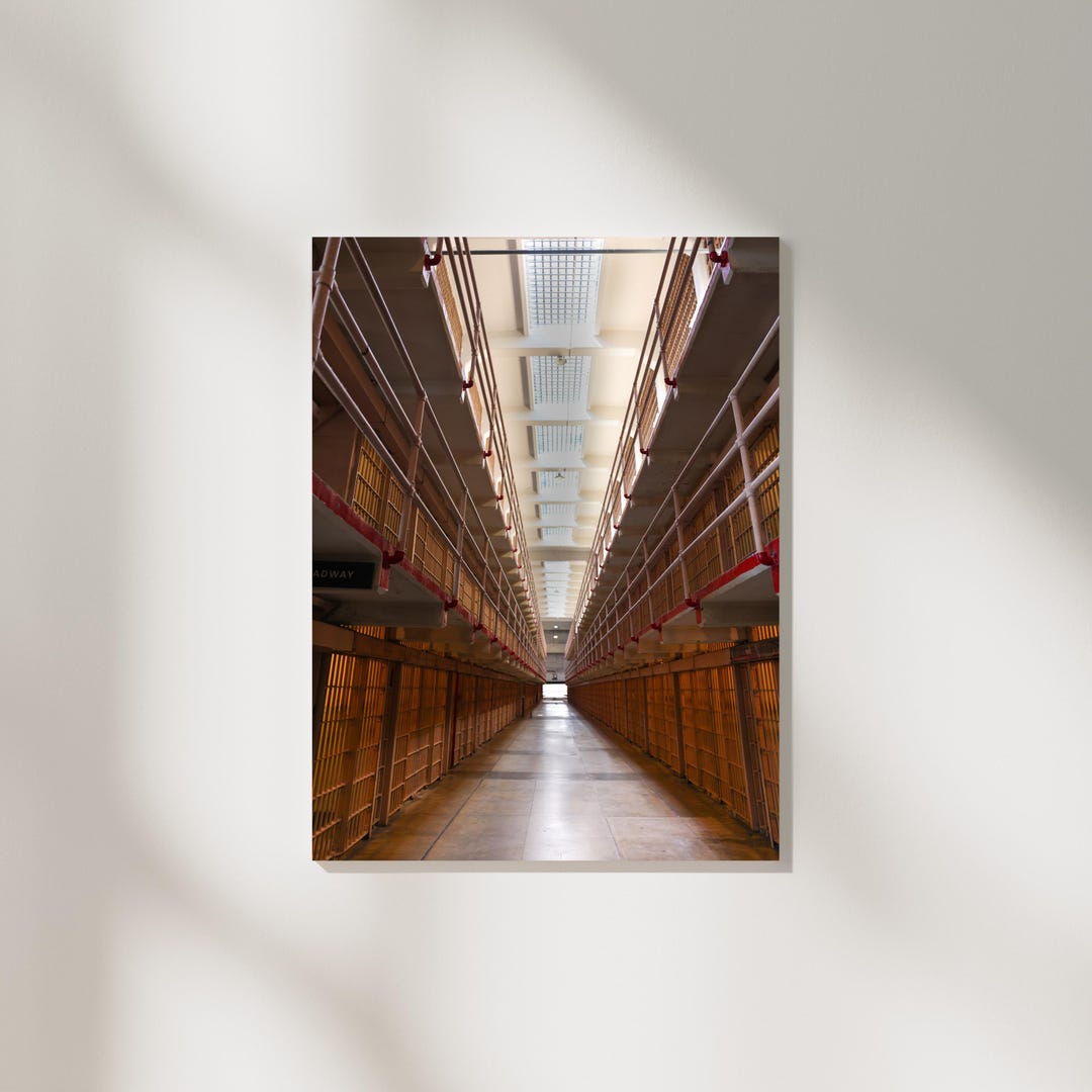 Alcatraz Prison Hall San Francisco California, Fine Art Print, Travel ...