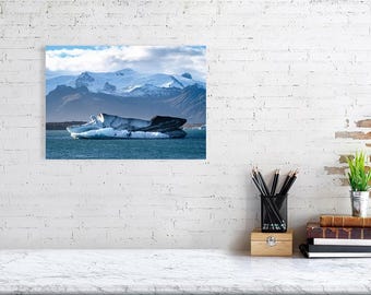 Iceland Iceberg Photo, Digital Download, Iceland Photo, Nature Decor ...