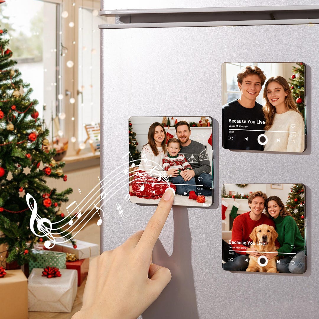 Personalized Music Fridge Magnet.custom Photo Fridge Magnets.play Whole ...