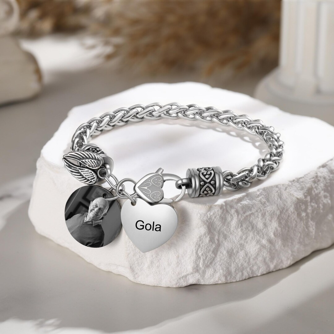 Personalized Memory Bracelets.custom Photo Bracelets.bracelet With ...