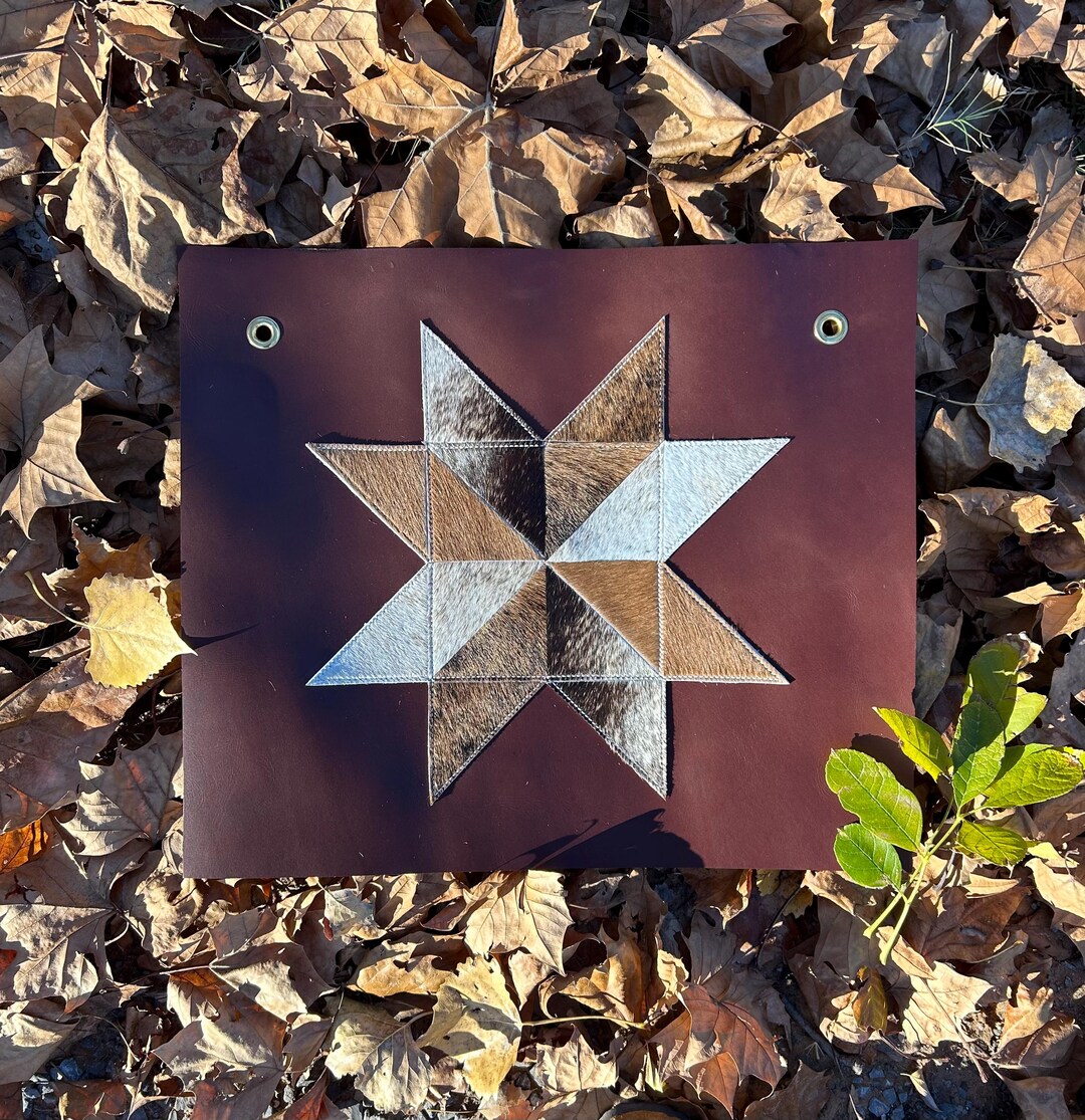 Leather Patchwork Wall Art - Etsy