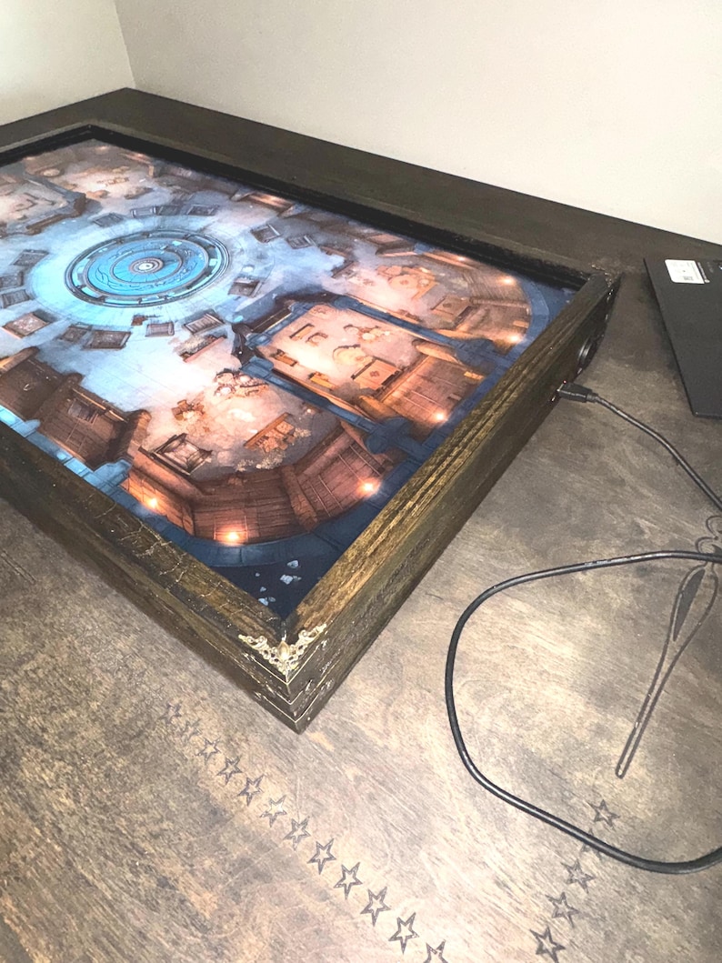 Rustic Pine RPG Gaming Table With TV Case - Etsy