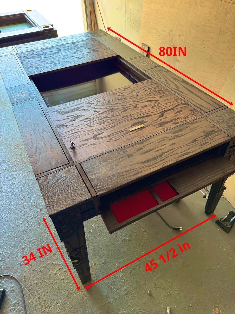 Multifunctional Board Game Table, Custom Dnd Table With Digital Screen ...