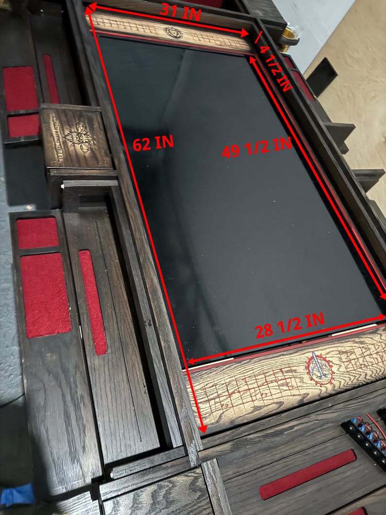 Multifunctional Board Game Table, Custom Dnd Table With Digital Screen ...