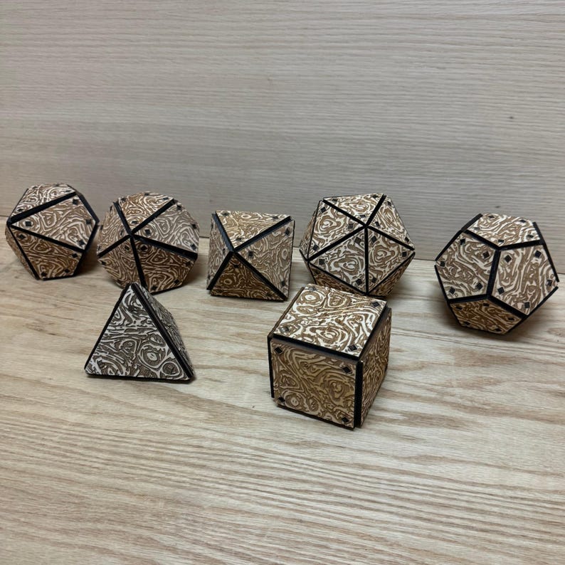 Dnd Dice Set. Dice Dxf Files. Dodecahedron Svg. Polyhedral Dice Set. 4 ...