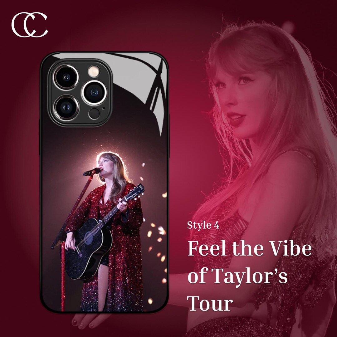 Taylor Swift Eras Tour Tempered Glass Phone Case, TTPD Swifties Phone ...