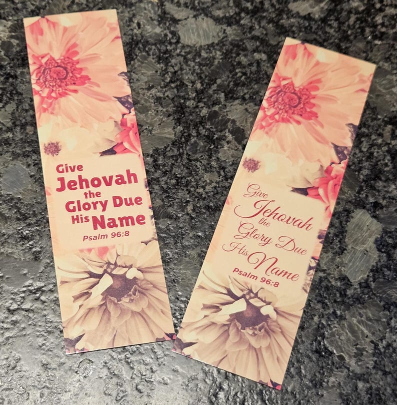 JW 2025 Year Text Bookmark Psalm 56:3, Gift, Digital Download ...