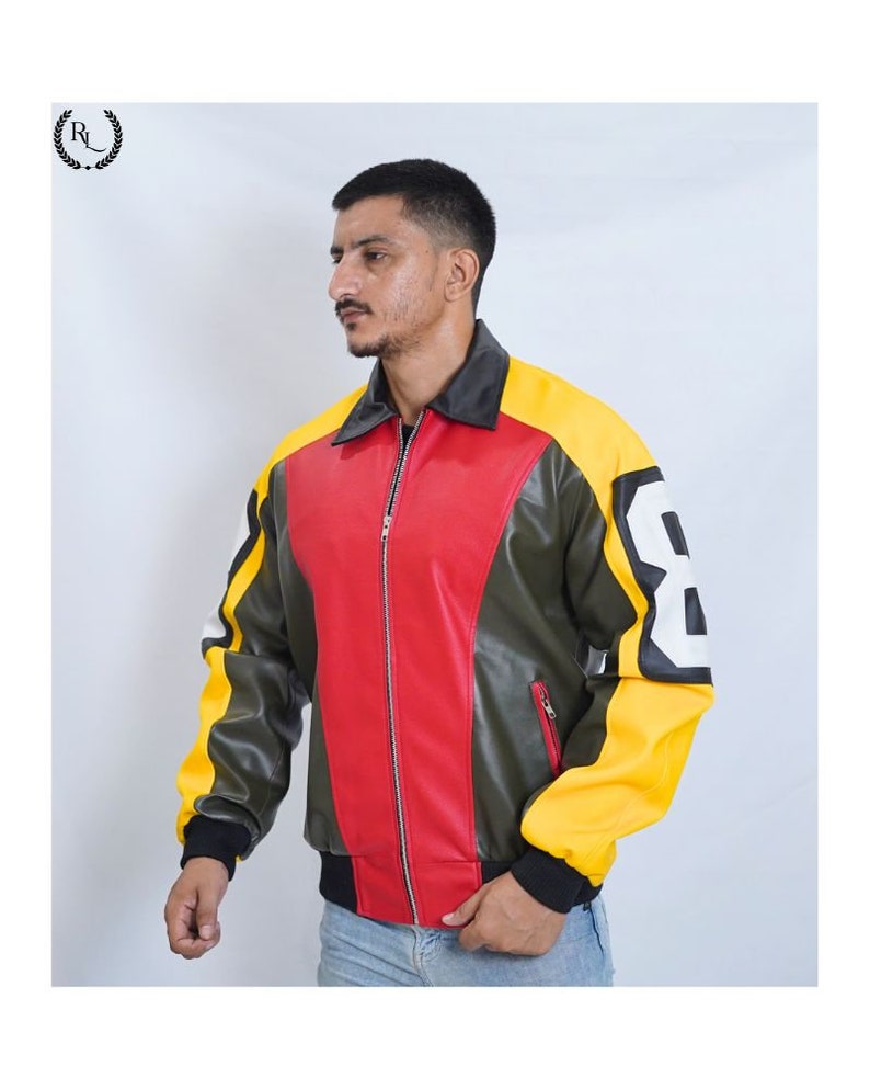 8 Ball Pool Billiard Leather Bomber Jacket 90s Michael Hoban 8 Ball ...