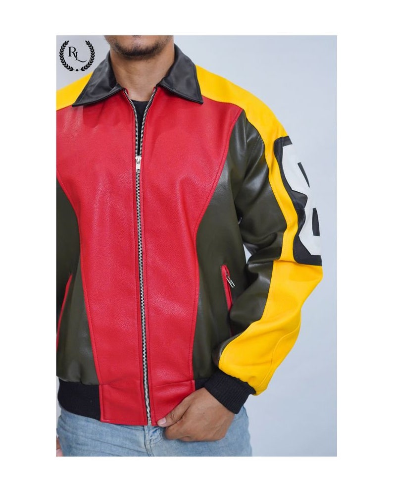8 Ball Pool Billiard Leather Bomber Jacket 90s Michael Hoban 8 Ball ...