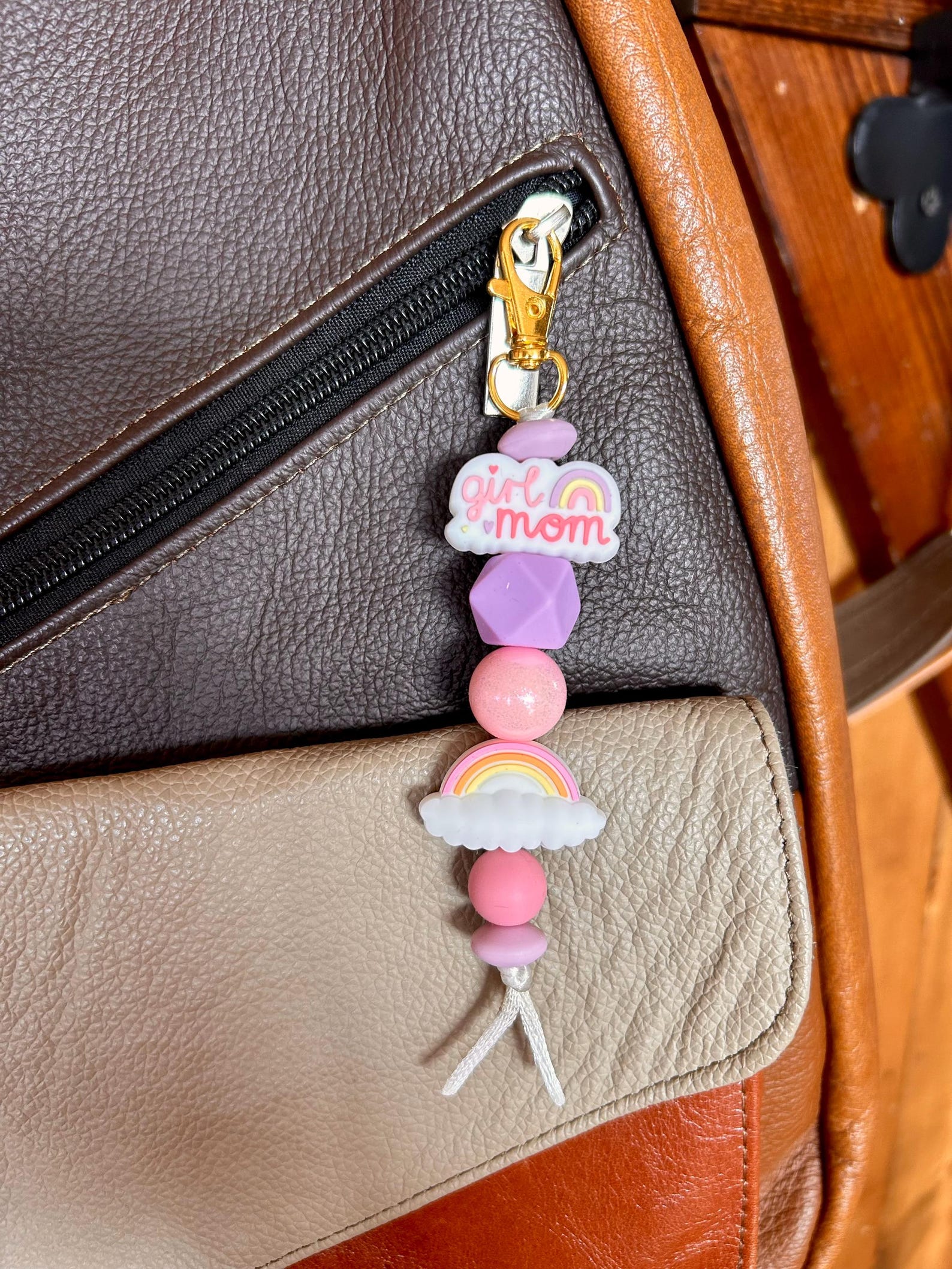 MAMA Keychain, Silicone Bead Style, Accessory, Girl Mom, Birthday Gift ...