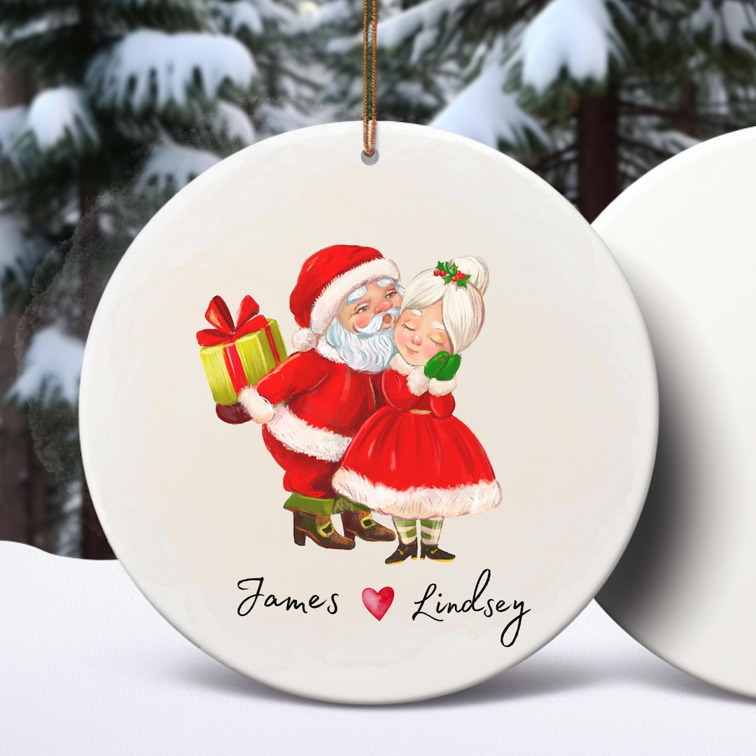 First Christmas Couple Ornament Personalized Couple Christmas Ornament ...