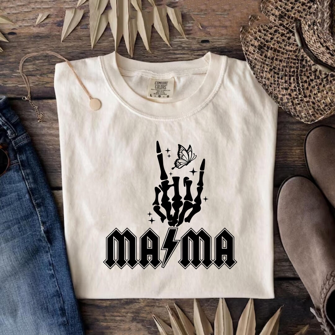 Comfort Colors® Rocker Mom Shirt,rock and Roll Mom, Mother's Day Gift ...