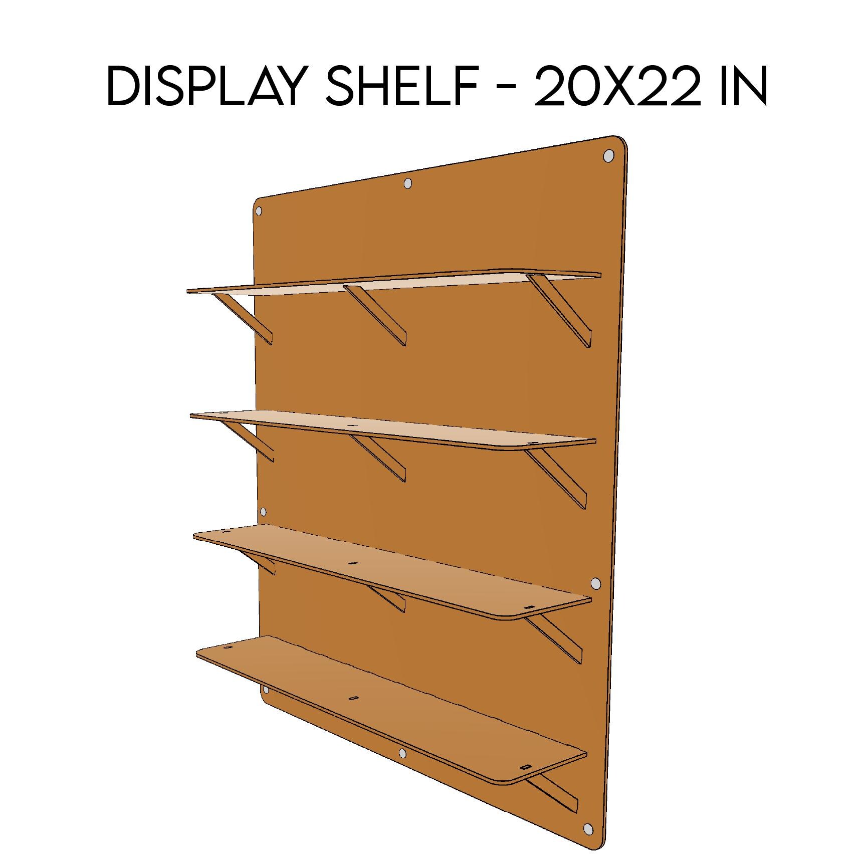 Shelf Display Shelf Laser Cut Files Ai, SVG, DXF, PDF - Etsy
