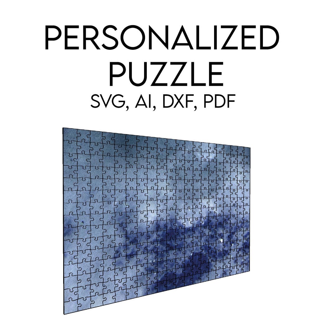 Personalized Puzzle Laser Cut File - Etsy