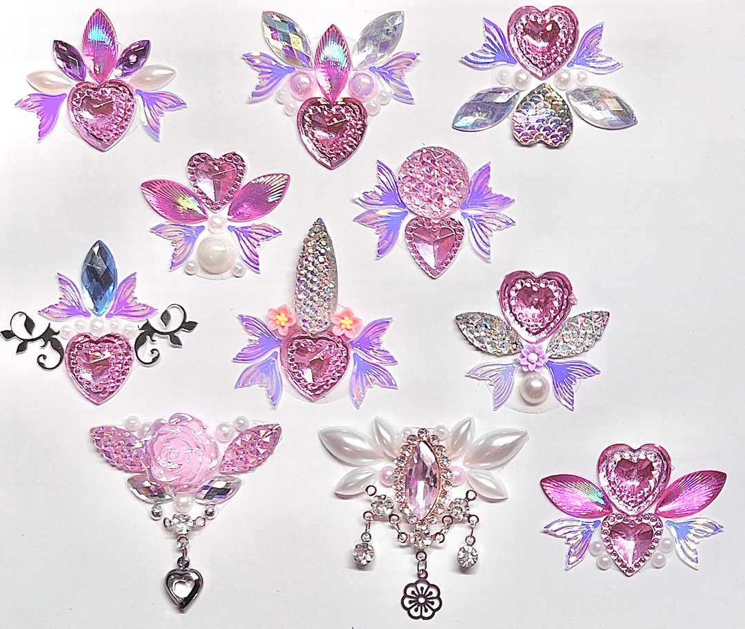 Pink Theme Face Painting Blings｜ Face Sticker | Face Bling - Etsy