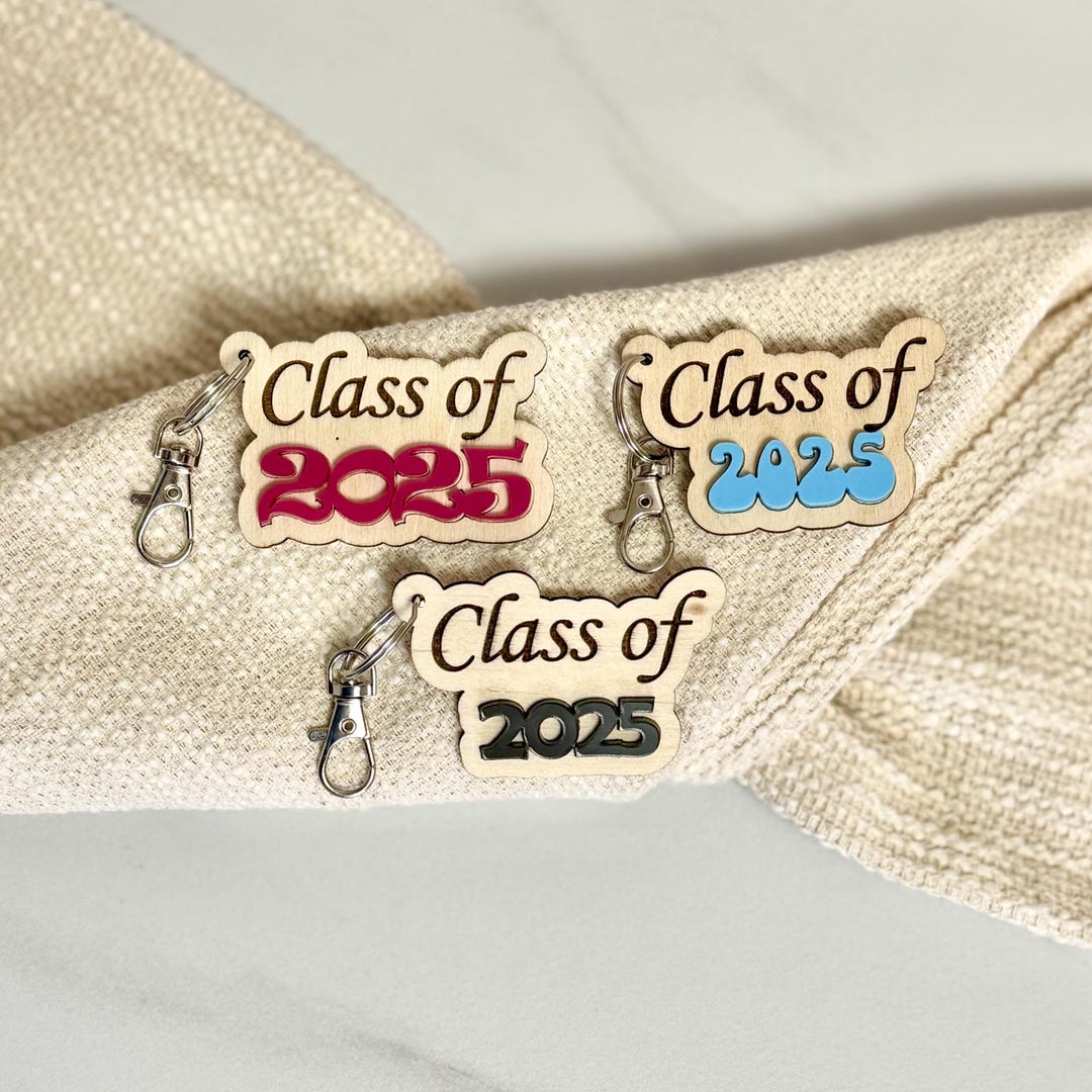 Class of 2025 Graduation Keychain Custom Senior Gift Personalized ...