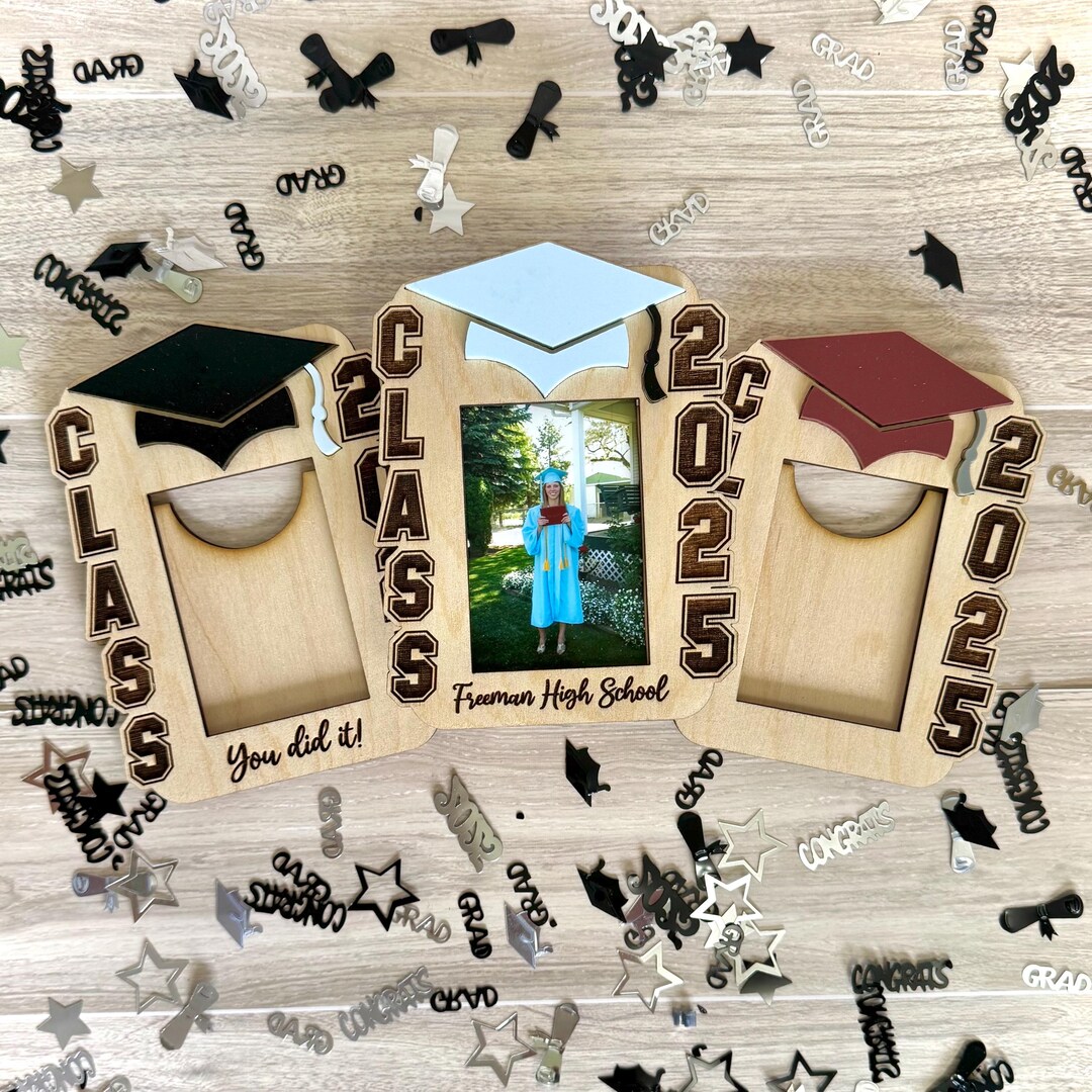 Custom Graduation Picture Frame 2025 Personalized Grad Photo Gift ...