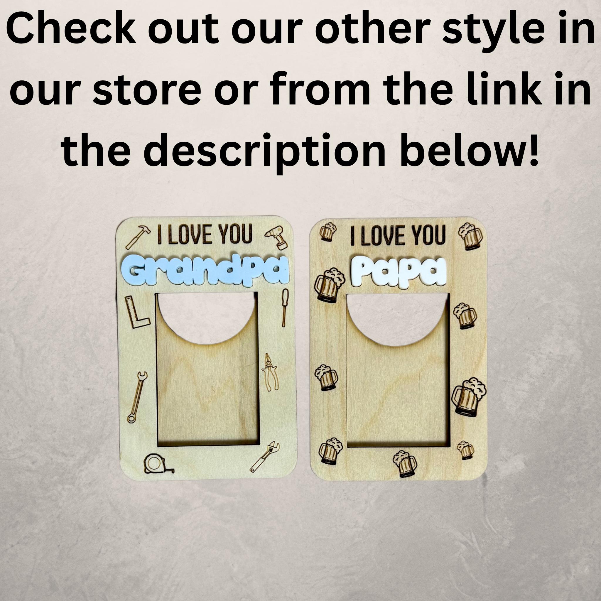 Personalized Father’s Day Picture Frame Magnet Custom Wallet Instax ...