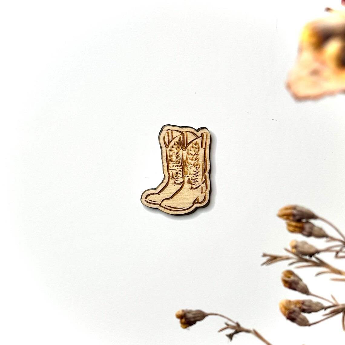 Set of 5 Engraved Western Magnets - Rustic Home Decor, Cowboy Gifts ...