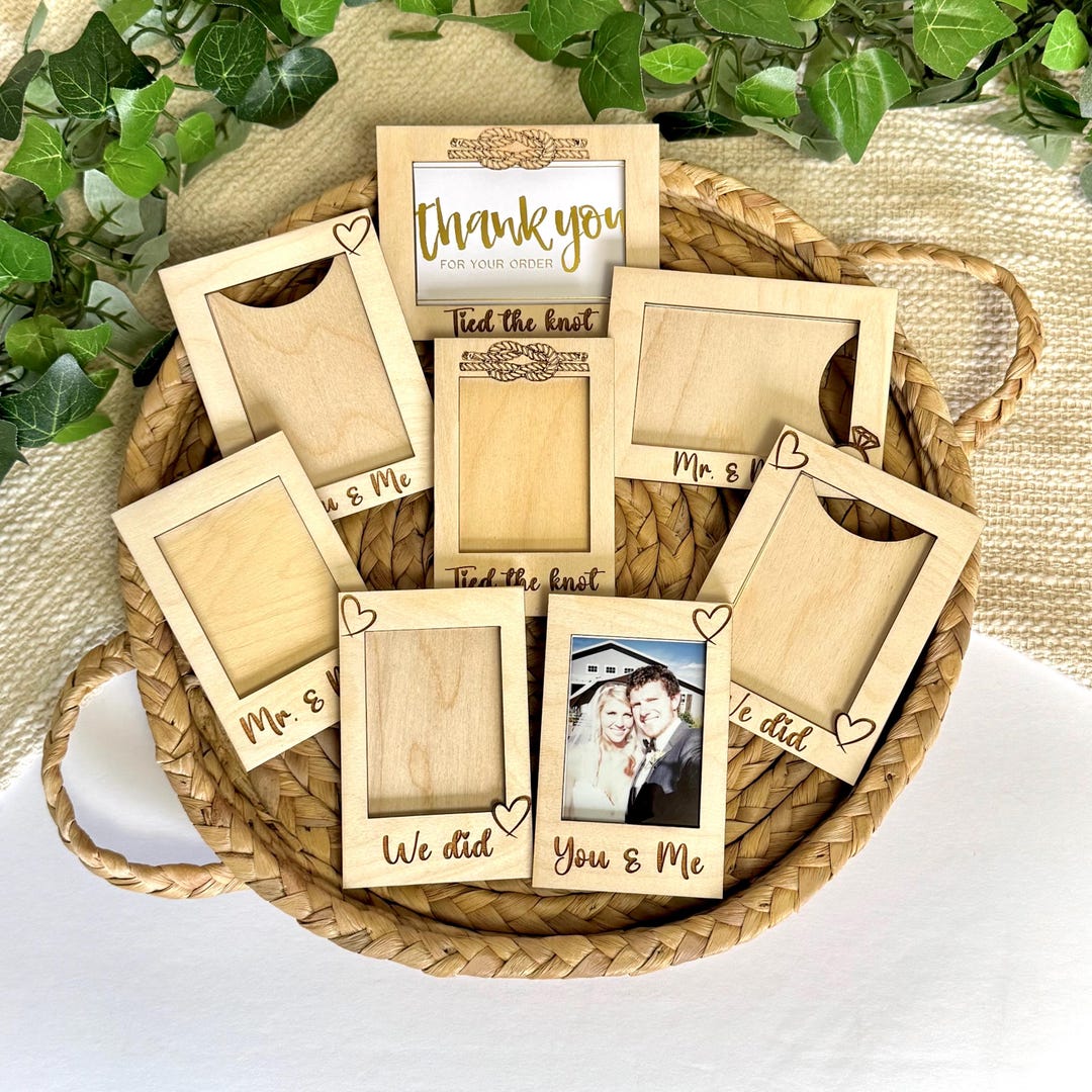 Magnetic Wedding Photo Frames for Couples "we Did" "mr & Mrs" "you and ...
