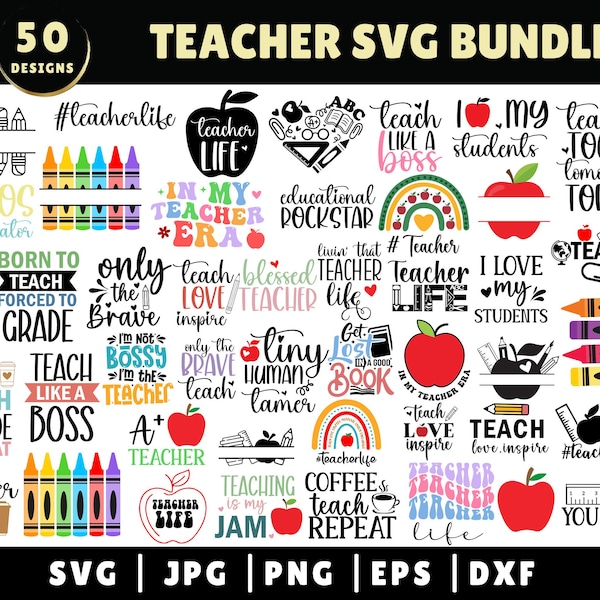 Teacher Appreciation Svg - Etsy
