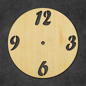Wooden Wall Clock Numbers Bundle Laser Cut SVG File, Decorative Wall ...