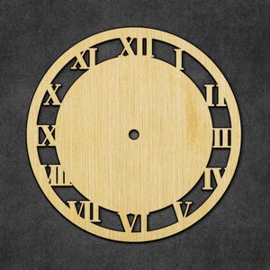 Wooden Wall Clock Numbers Bundle Laser Cut SVG File, Decorative Wall ...