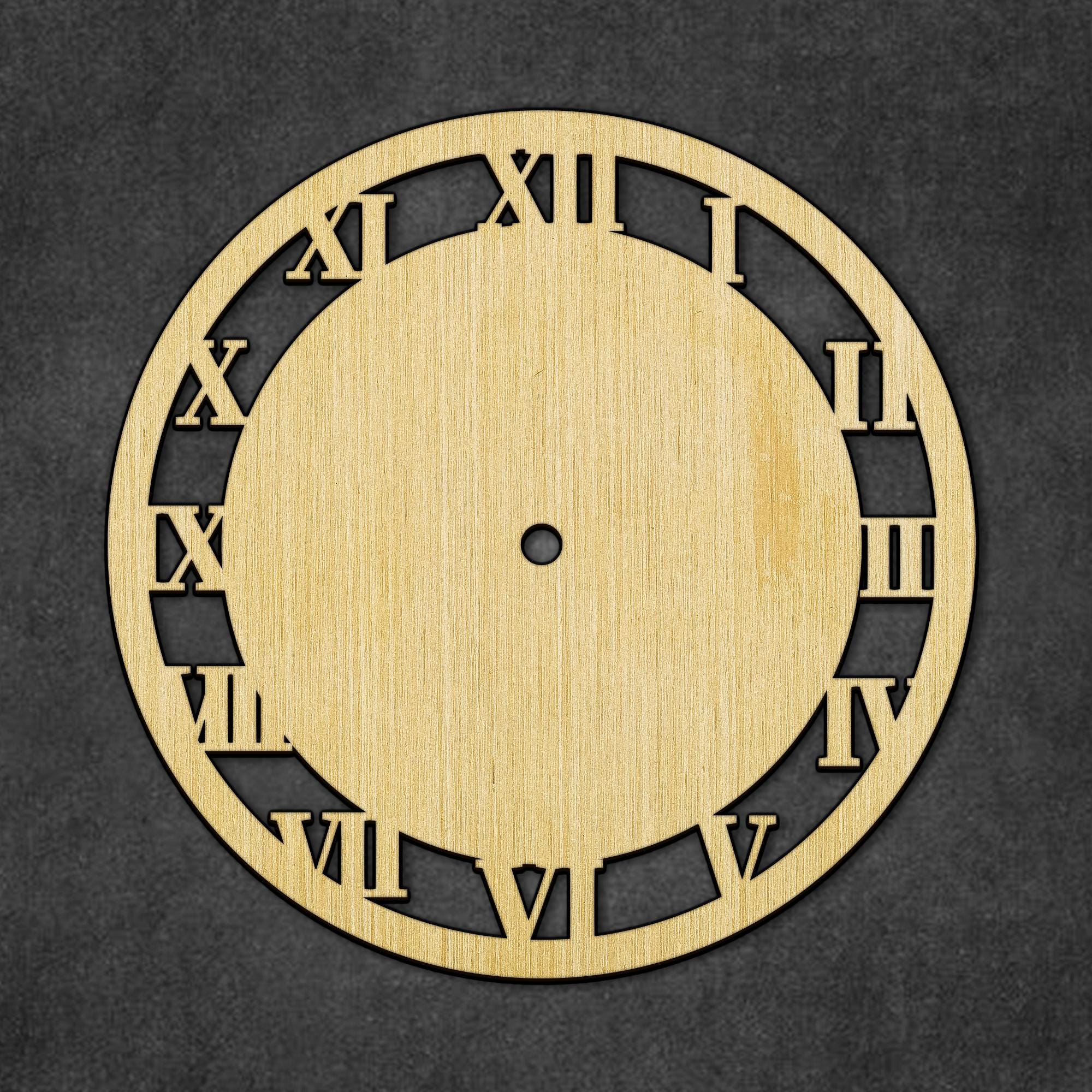 Wooden Wall Clock Numbers Bundle Laser Cut SVG File, Decorative Wall ...
