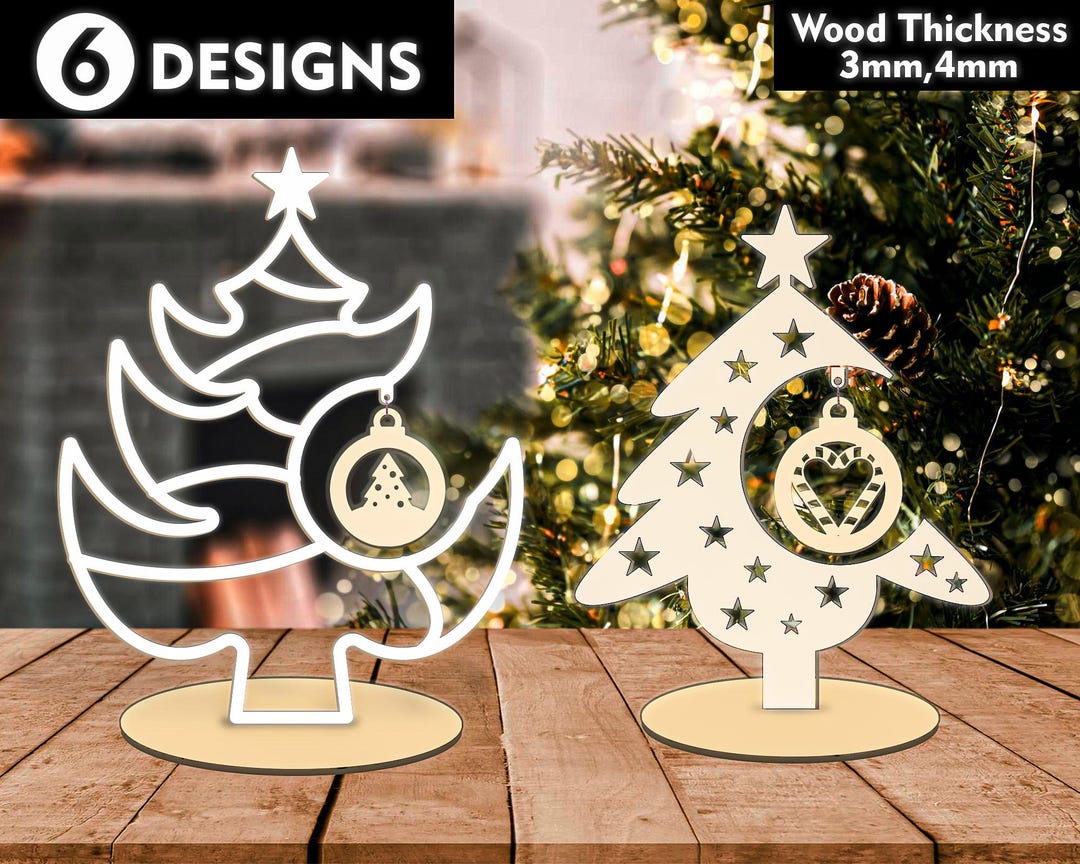 Christmas Tree Decor, SVG Files for Laser Cutting Christmas Tree SVG ...