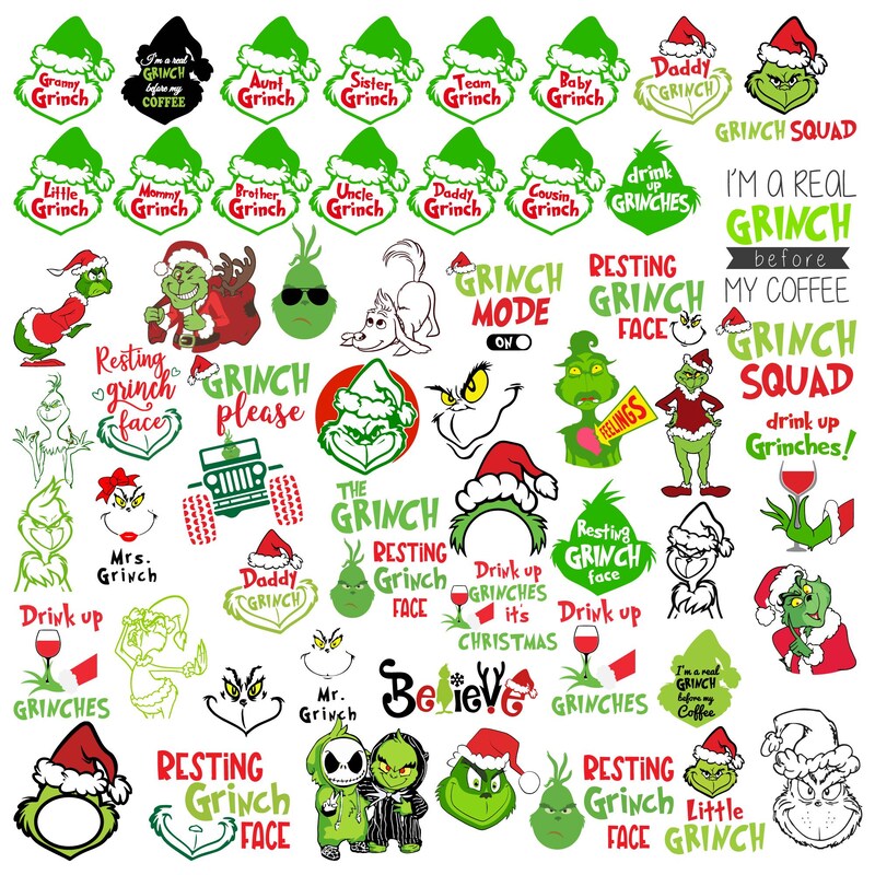 Grinch Hand Svg - Etsy